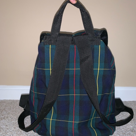 Vintage | Bags | Vintage Plaid Drawstring Buckle Back Bag | Poshmark